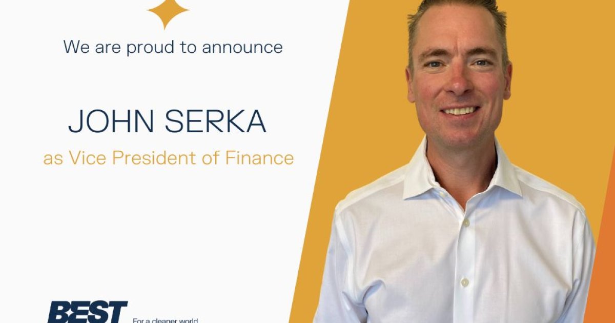 John Serka is Our New Vice President of Finance | BEST - For a cleaner ...